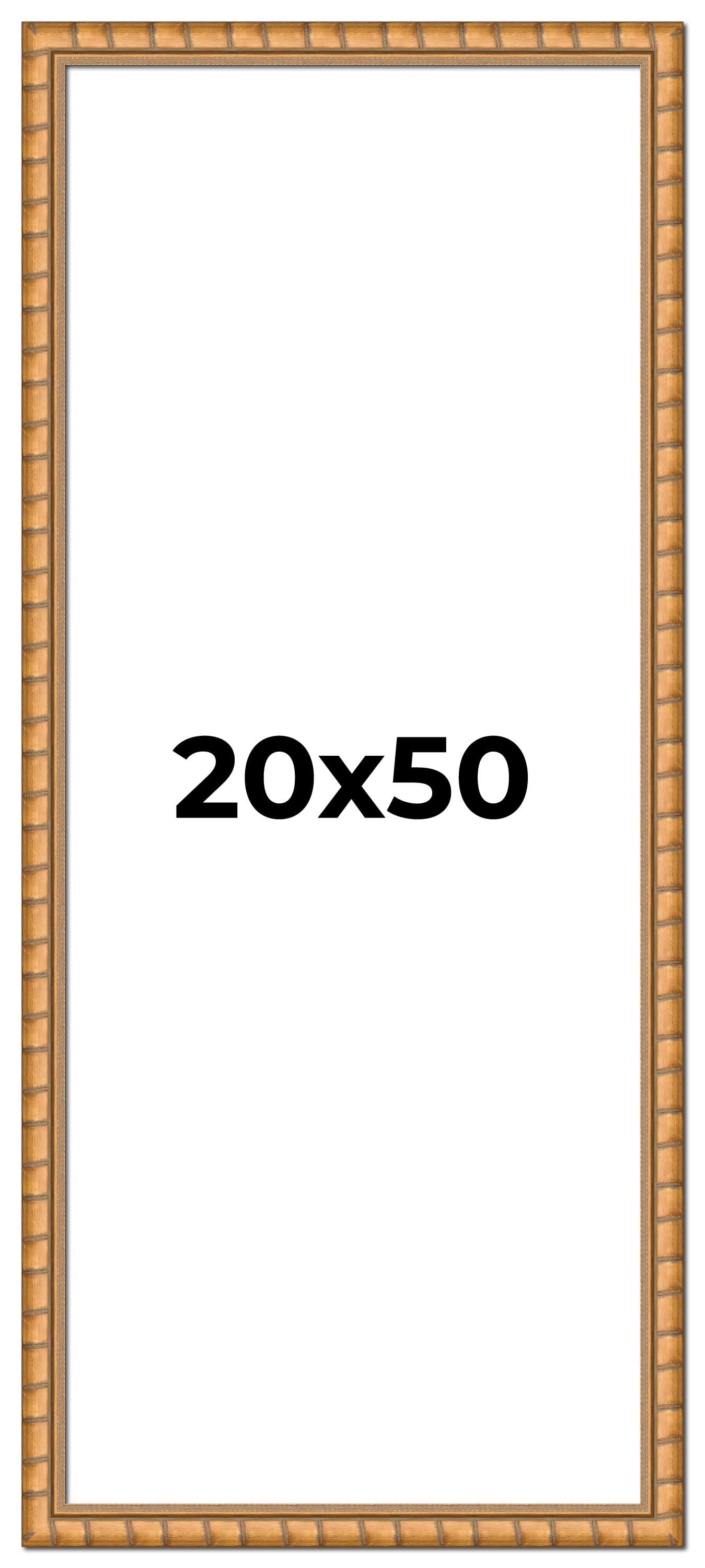 20x50 Frame Gold Real Wood Picture Frame Width 1.5 inches | Interior ...