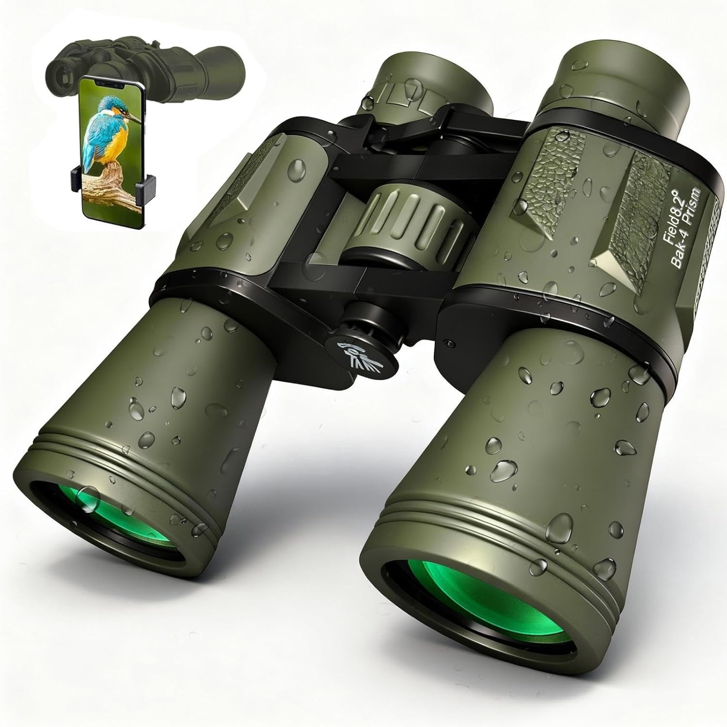 20x50 High Powered Binoculars for Adults with Phone Adapter ...