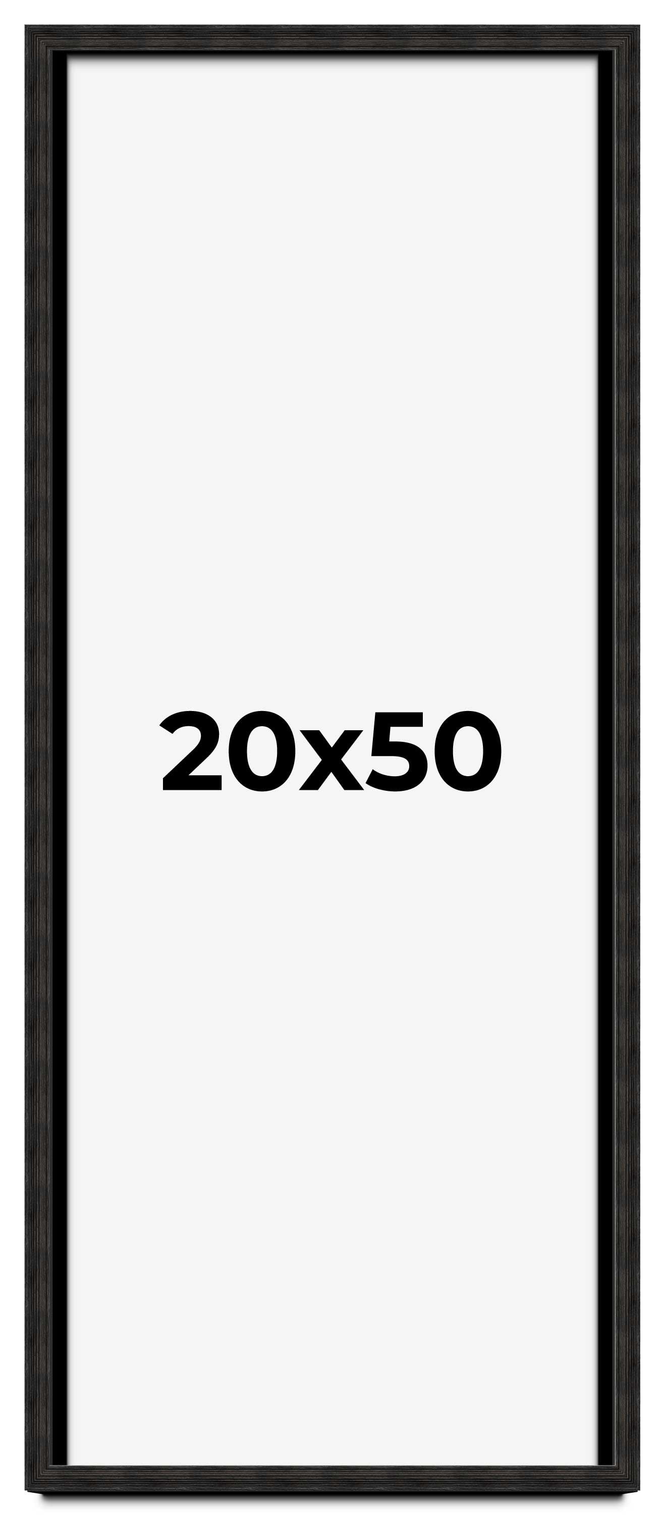 20x50 Shadow Box Black Rustic Barnwood Display Frame | 1.125 Inch Deep ...