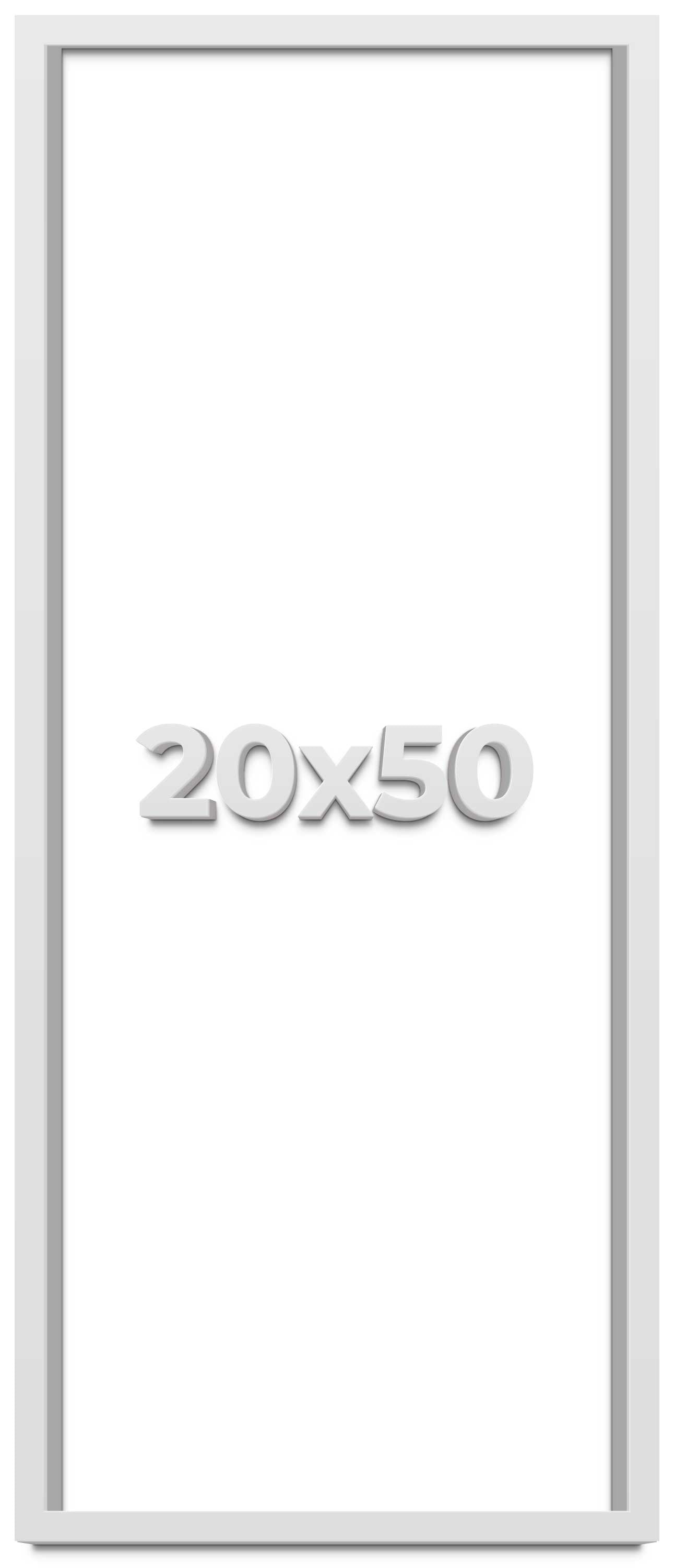 20x50 Shadow Box High Gloss White Display Frame | 1.625 Inches Deep | 1 ...