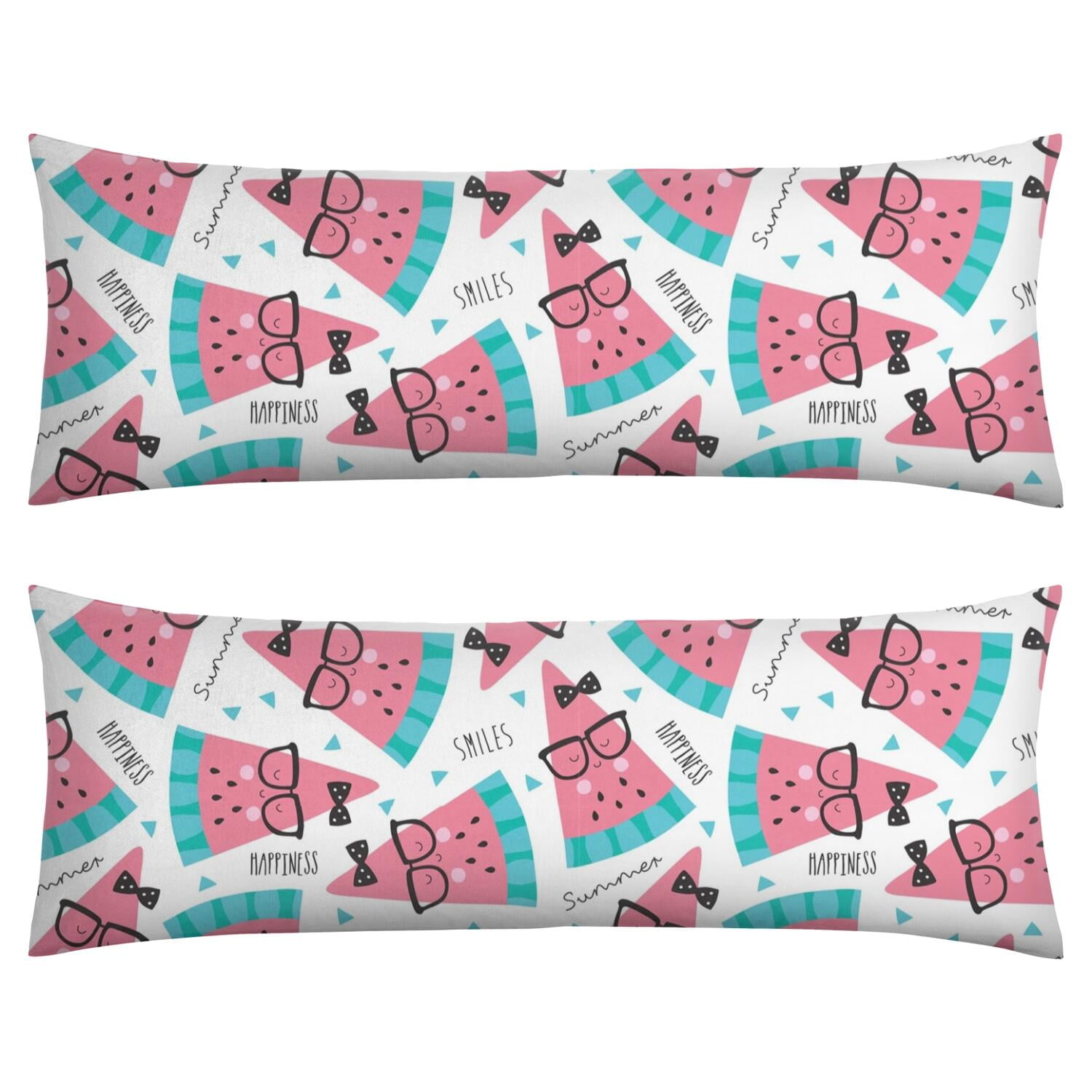 20x54 Watermelon Print Body Pillow Cover with Invisible Zipper - Soft ...