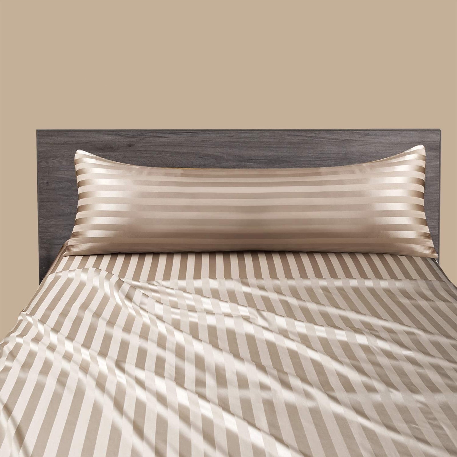 20x54in Anti-crease Look-resistant Soft Imitation Silk Satin Pillowcase ...