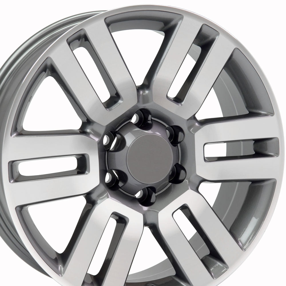 20x7 OE Wheels TY10 Gunmetal Machined Wheel 6x5.5 (15mm) - Walmart.com