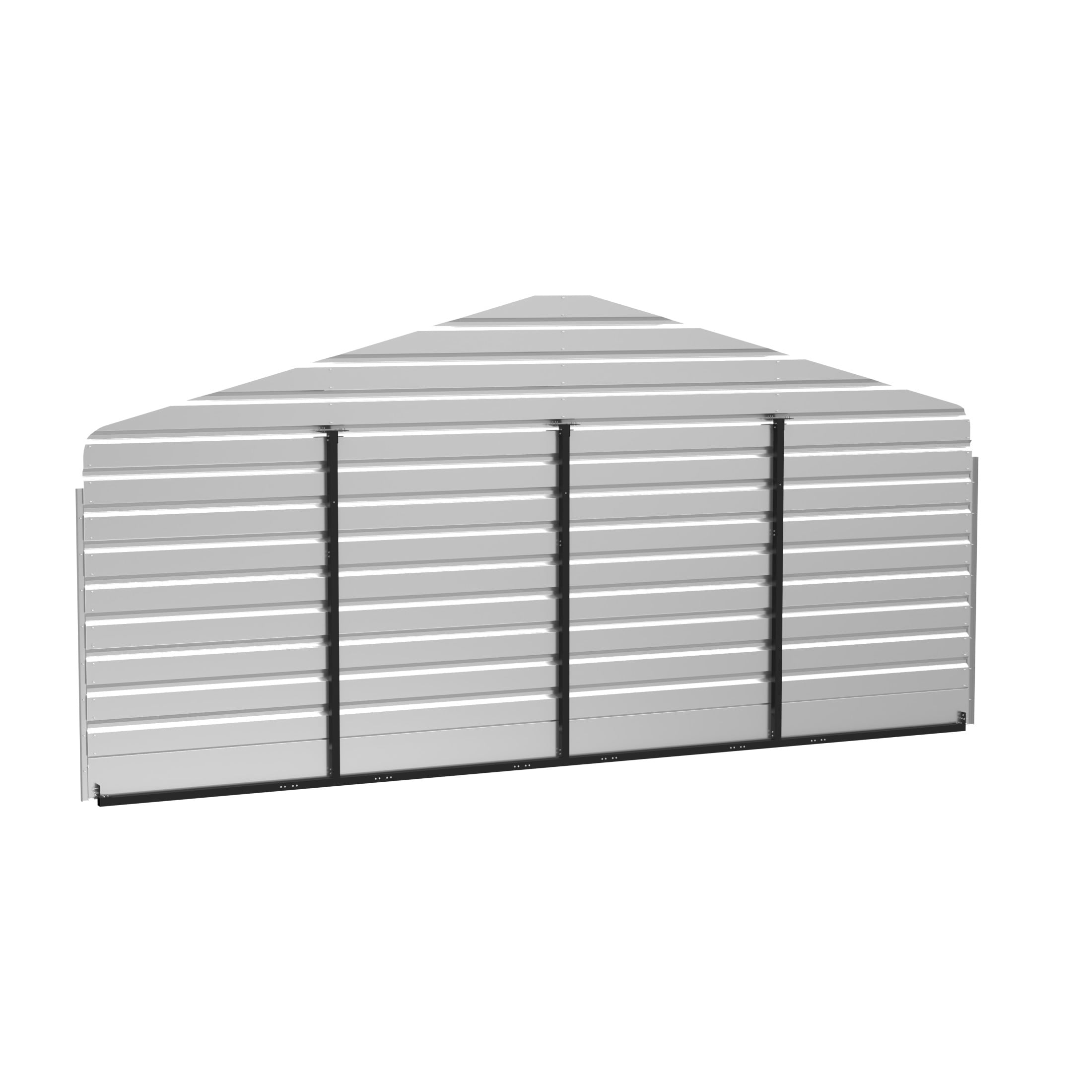 Arrow Carport 20x7 ft Rear Enclosure Kit Eggshell - Walmart.com
