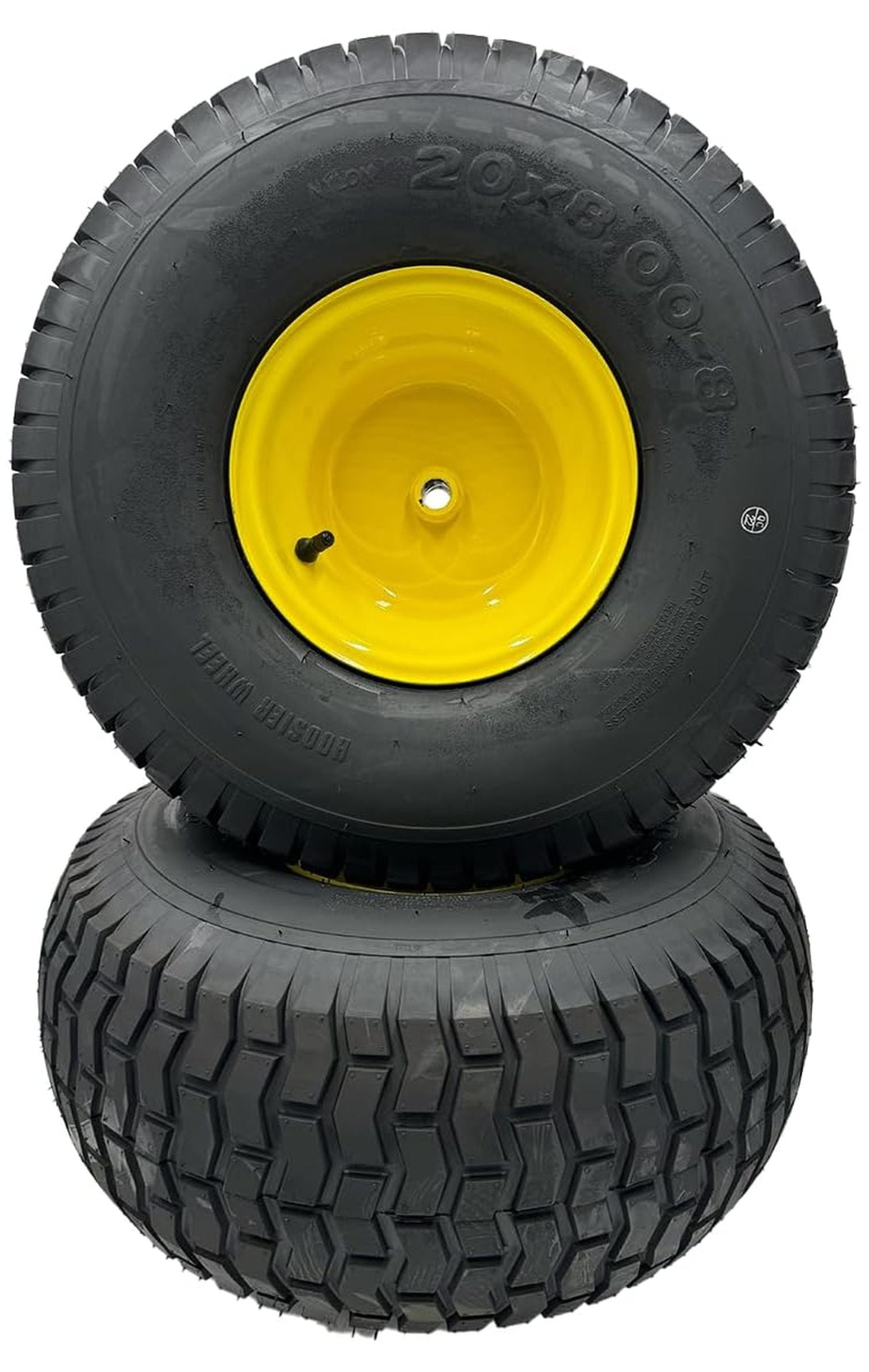 20x8.00-8 Lawn Mower Wheels - Set of 2 - Fits on 3/4 Inch Axle ...