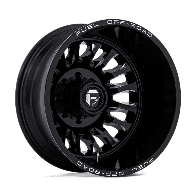 20x8.25 Fuel Off-Road D868 Arc Black Milled DUALLY REAR Wheel 8x6.5 ...