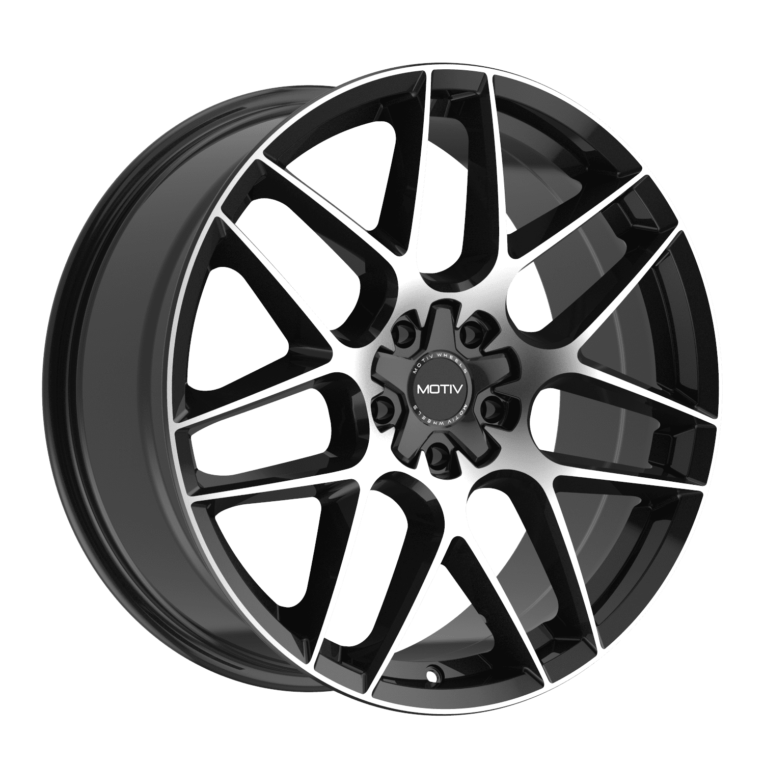 Motiv 435MB Foil Gloss Black Machined Face Rims, 20x8.5 Wheel 5x115 ...