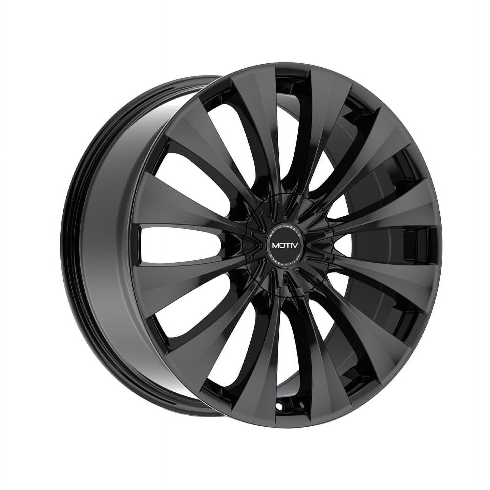 20x8.5 Motiv 436B Margin Gloss Black Wheel 5x112/5x4.5 (40mm) - Walmart.com