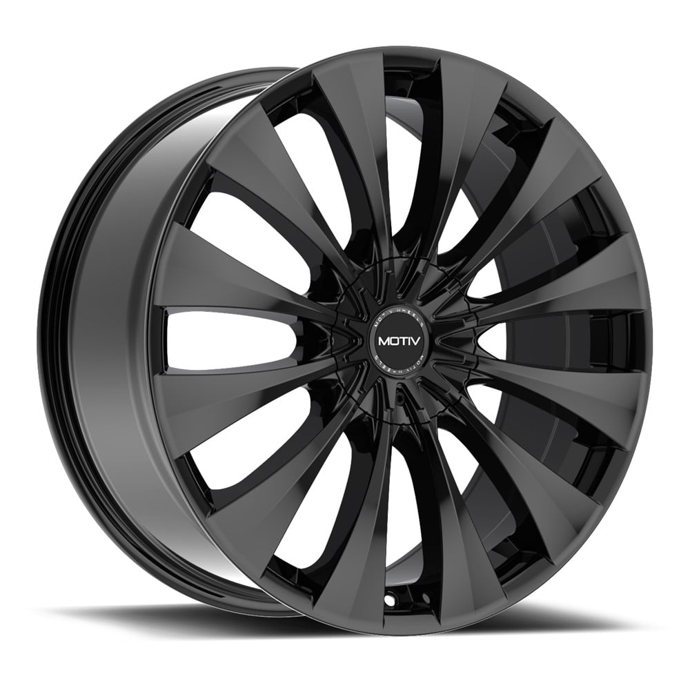 20x8.5 Motiv 436B Margin Gloss Black Wheel 5x112/5x4.5 (40mm) - Walmart.com