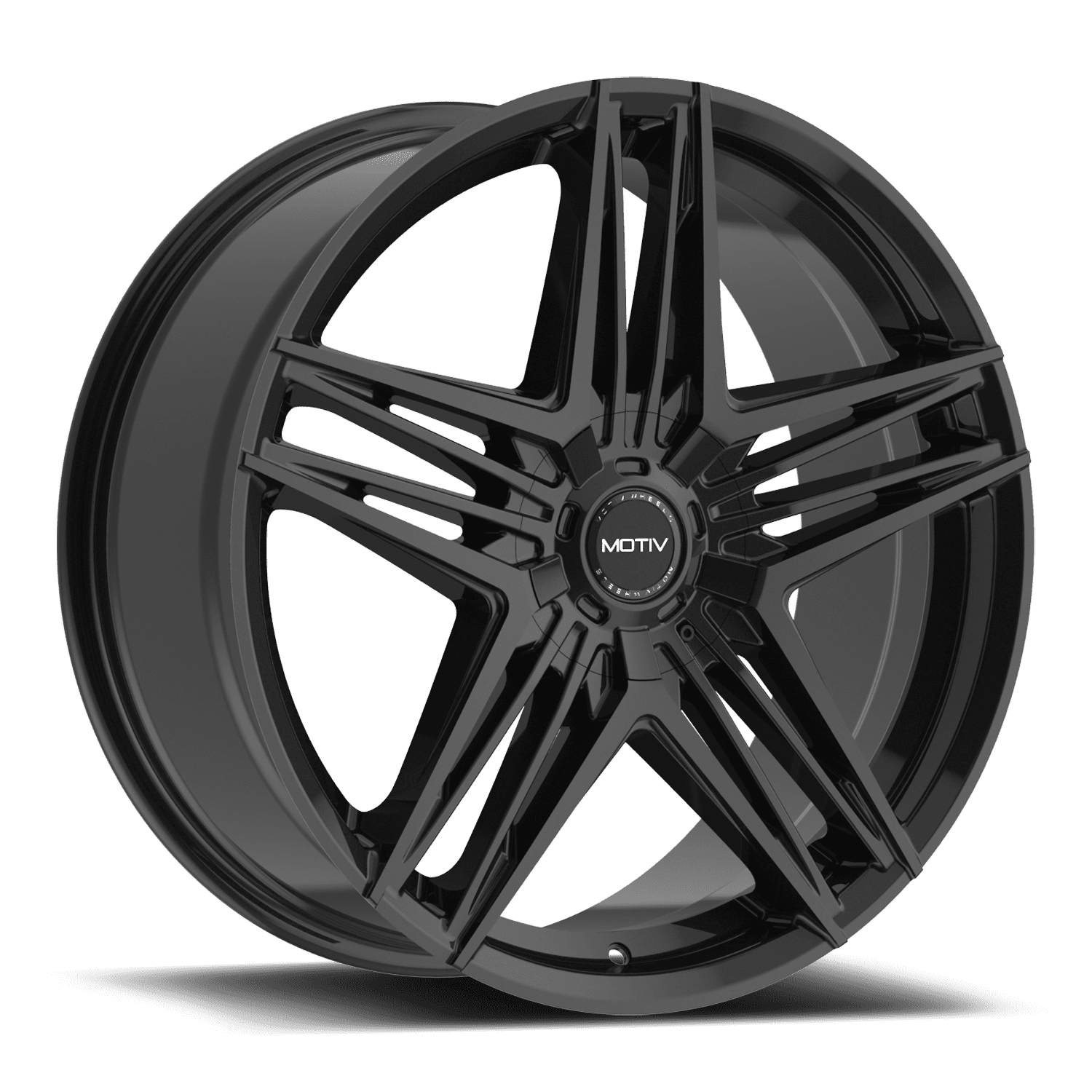 20x8.5 Motiv 440B Lunar Gloss Black Wheel 5x112/5x4.5 (40mm) - Walmart.com