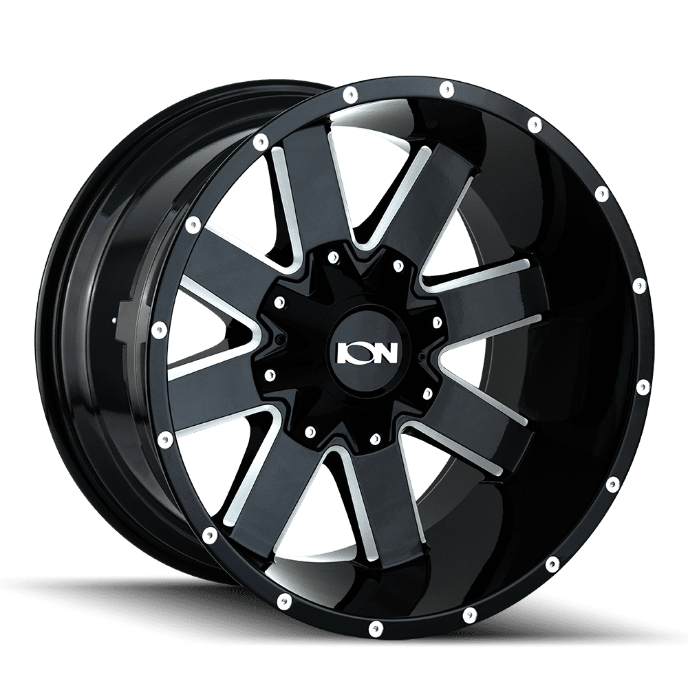20x9 Ion 141 Gloss Black Milled Wheel 8x170 (0mm) - Walmart.com