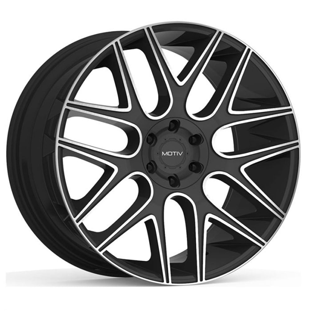 20x9 Motiv 421MB Medallion Black & Machined Wheel 6x135/6x5.5 (25mm ...
