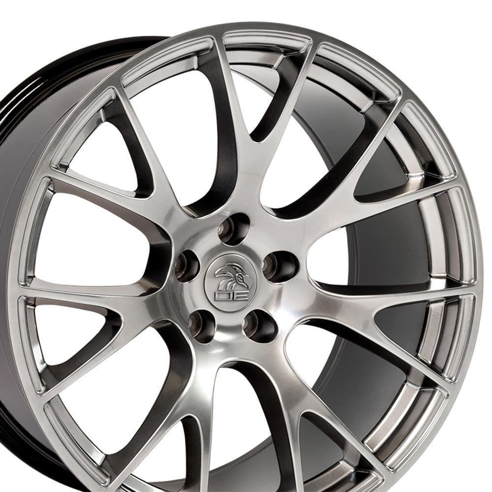 "OE Wheels DG15 20"" Hyper Black Replica Wheel Fits Dodge Hellcat ...