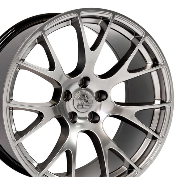 "OE Wheels DG15 20"" Hyper Black Replica Wheel Fits Dodge Hellcat ...