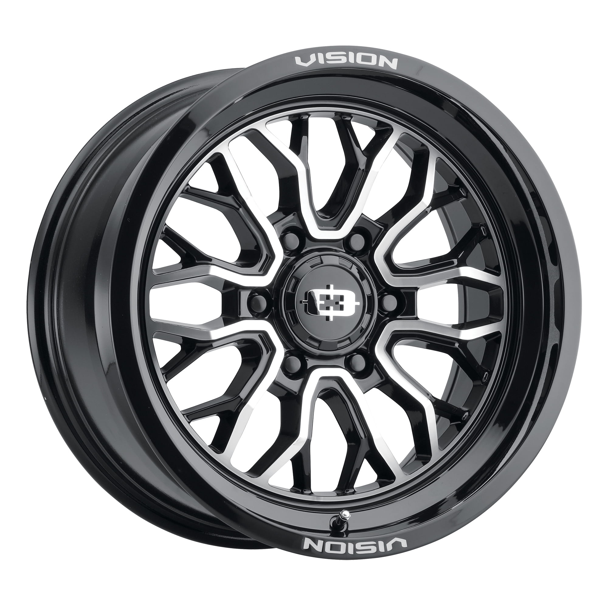 20x9 Vision 402 Riot Gloss Black Machined Face Wheel 6x135 (12mm ...