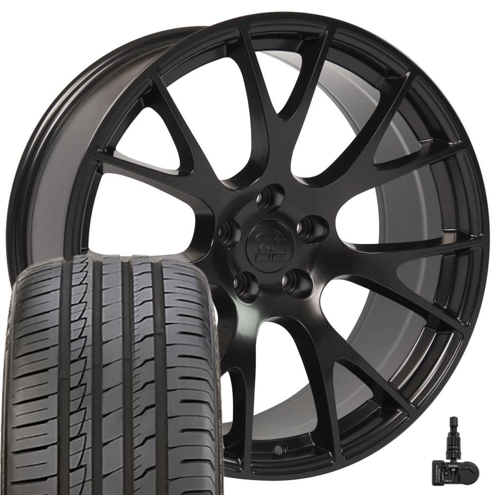 OE Wheels DG15 20 Inch Rims and Tires Fit Hellcat Style 5x115 20x9 ...