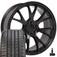 OE Wheels DG15 20 Inch Rims and Tires Fit Hellcat Style 5x115 20x9 ...