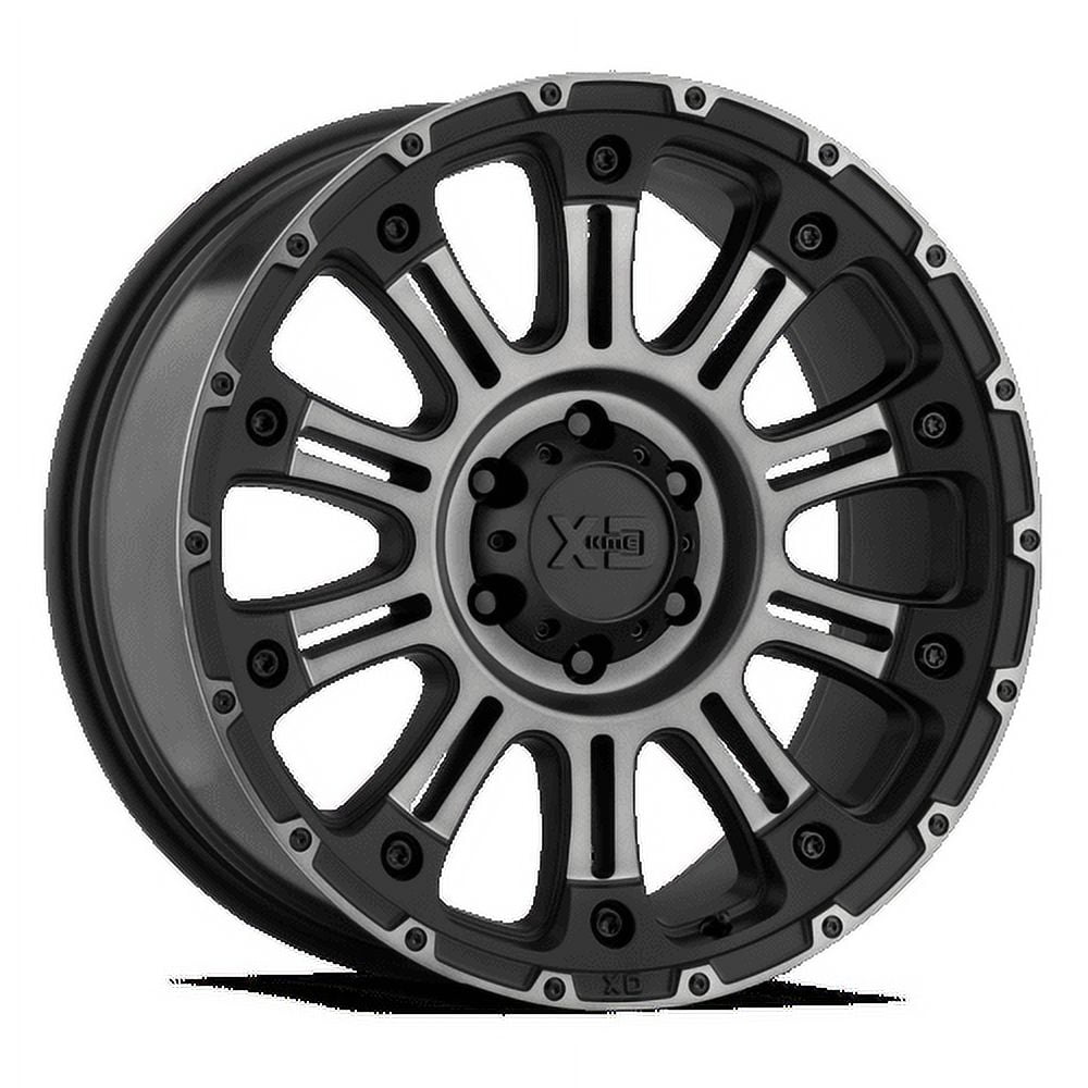 20x9 XD XD829 HOSS II Satin Black Machined Gray Tint Wheel 8X6.5 (18mm ...