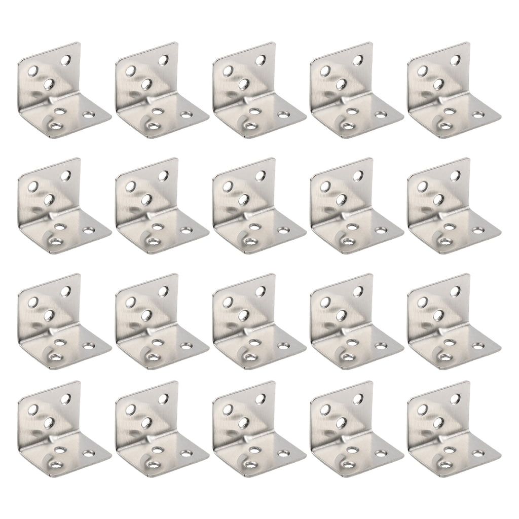 20pcs Metal L Shaped Mount 90 Degree Right Angled Corner Brace for Wood ...