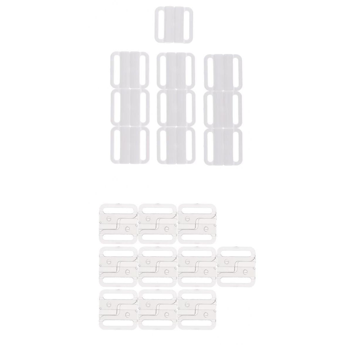 20xPlastic Hook Bra Clasp Strap Closure Sewing white - Walmart.com