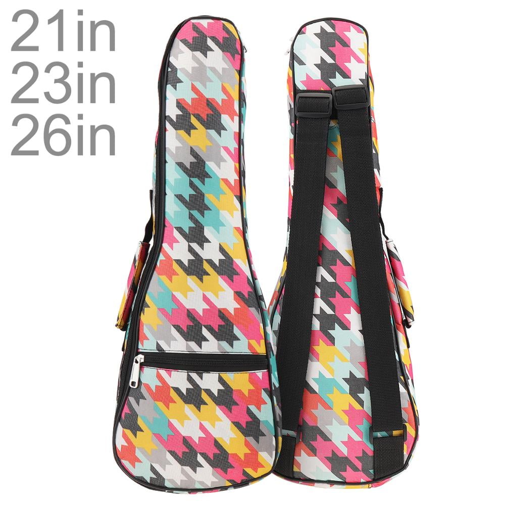 21 / 23 / 26 Inch Portable Ukulele Bag Colorful 10mm Sponge Soft Case ...