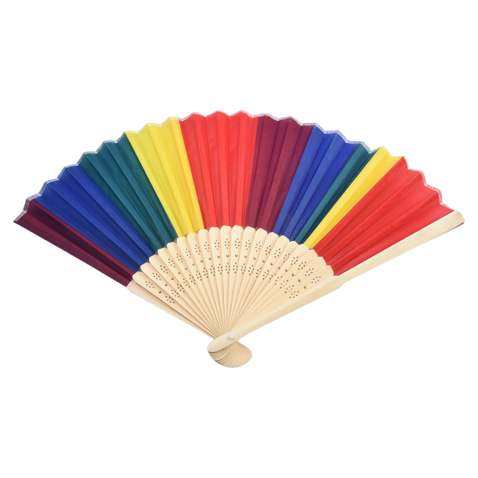 21/23cm Rainbow Fan Colorful Rainbow Pride Handheld Fan Party Decor ...