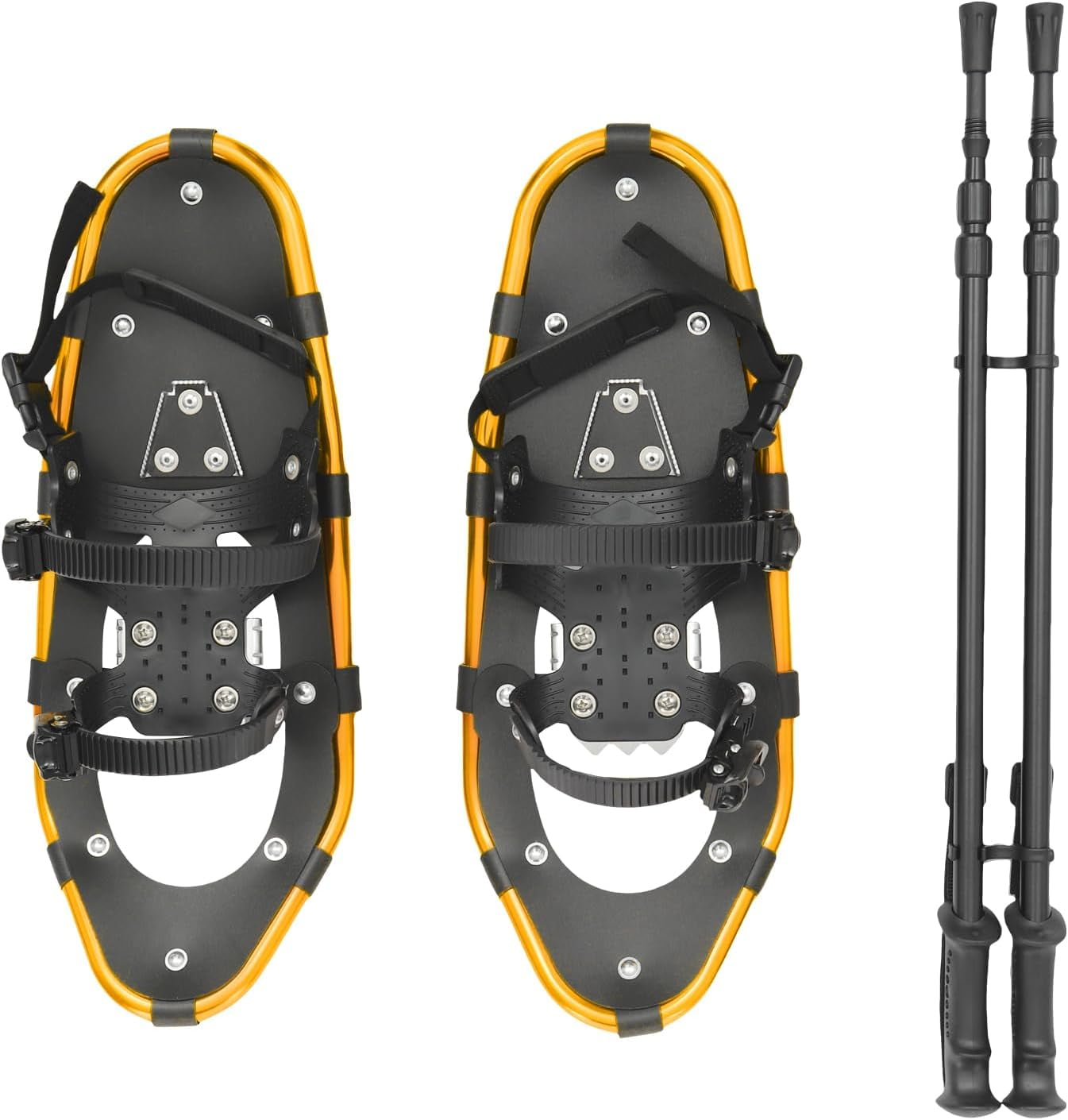 21/25 Inch Snowshoes with Trekking Poles for Men Women Youth, Light ...
