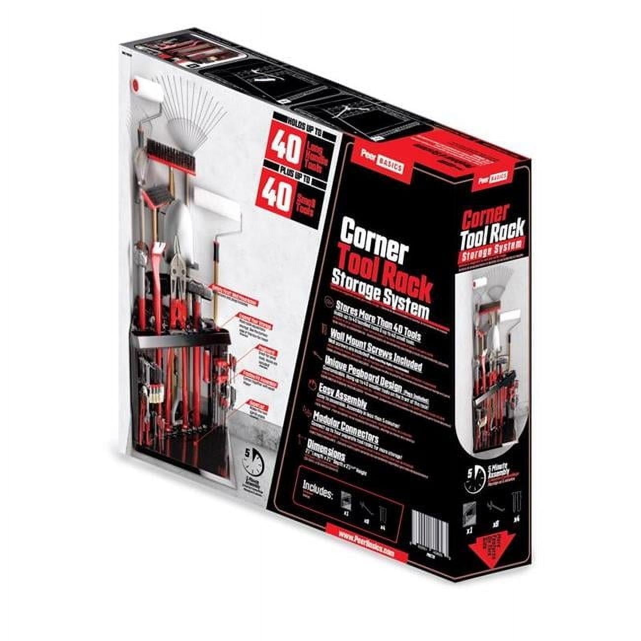 21.25 x 21 x 21 in. Black Plastic Corner Tool Tower - Walmart.com