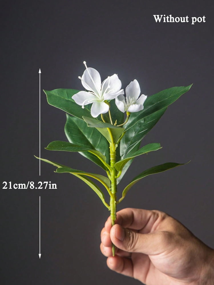 21-40cm Artificial Azaleas Plants Fake Rubber Tree Tropical Palm Leaves ...