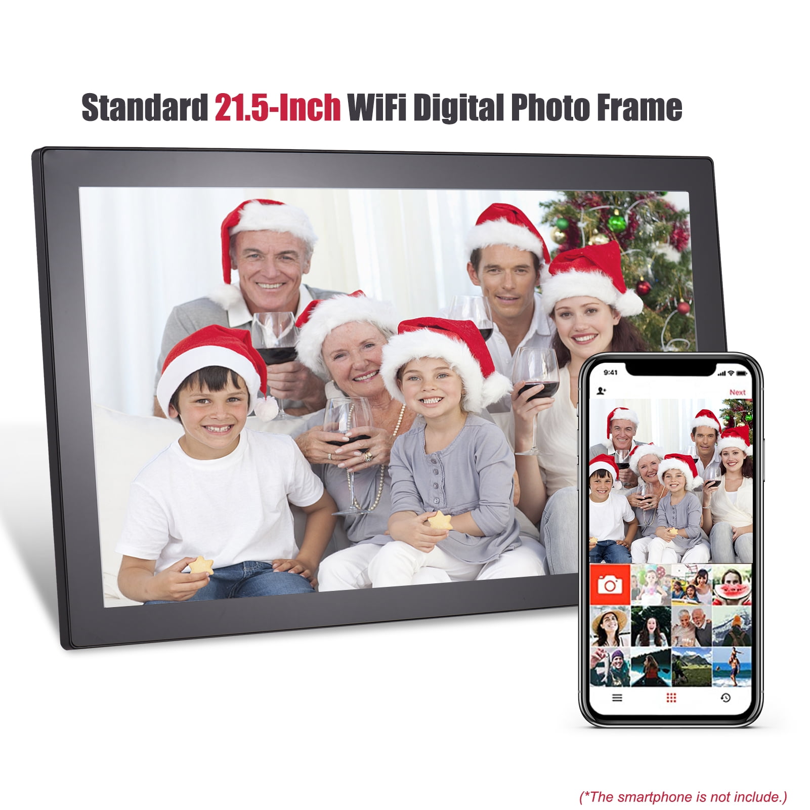 21.5-Inch WiFi Digital Photo Frame 1920*1080P IPS Touch Screen Cloud ...