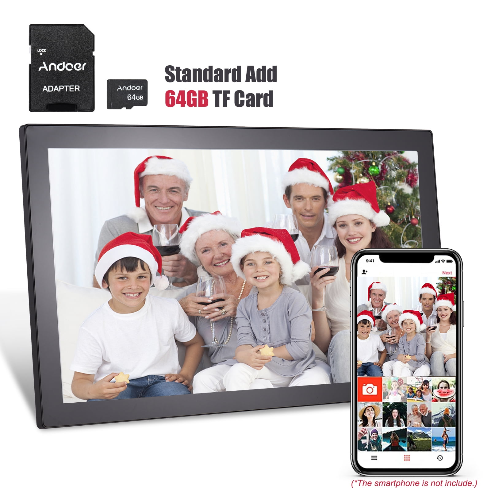 21.5-Inch WiFi Digital Photo Frame 1920*1080P IPS Touch Screen Cloud ...