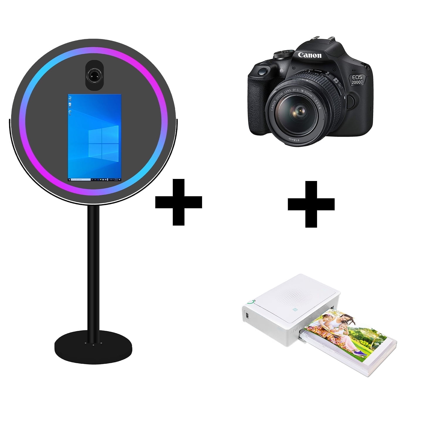 WideMeet 21.5''Portable Mirror Photo Booth Magic Selfie Machine for ...