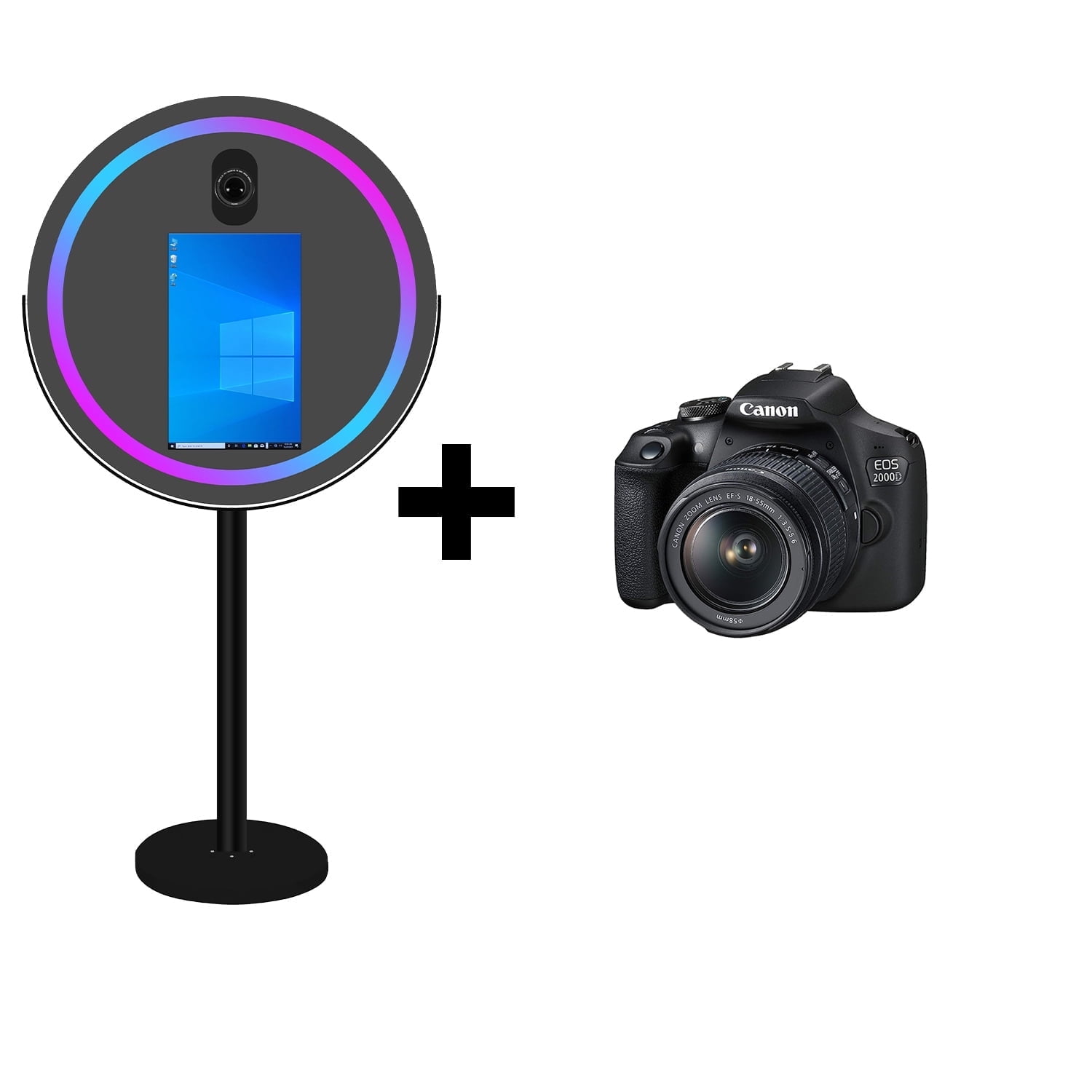 21.5''Portable Mirror Photo Booth Camera Magic Selfie Machine with ...