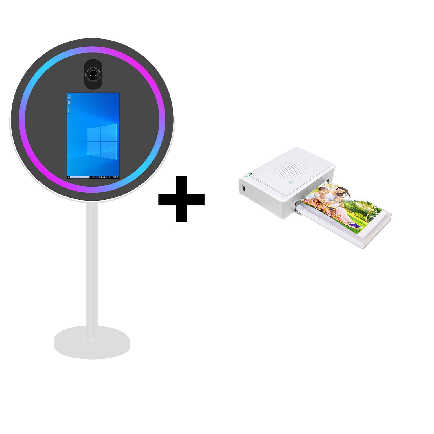 21.5''Portable Mirror Photo Booth Camera Magic Selfie Machine with ...