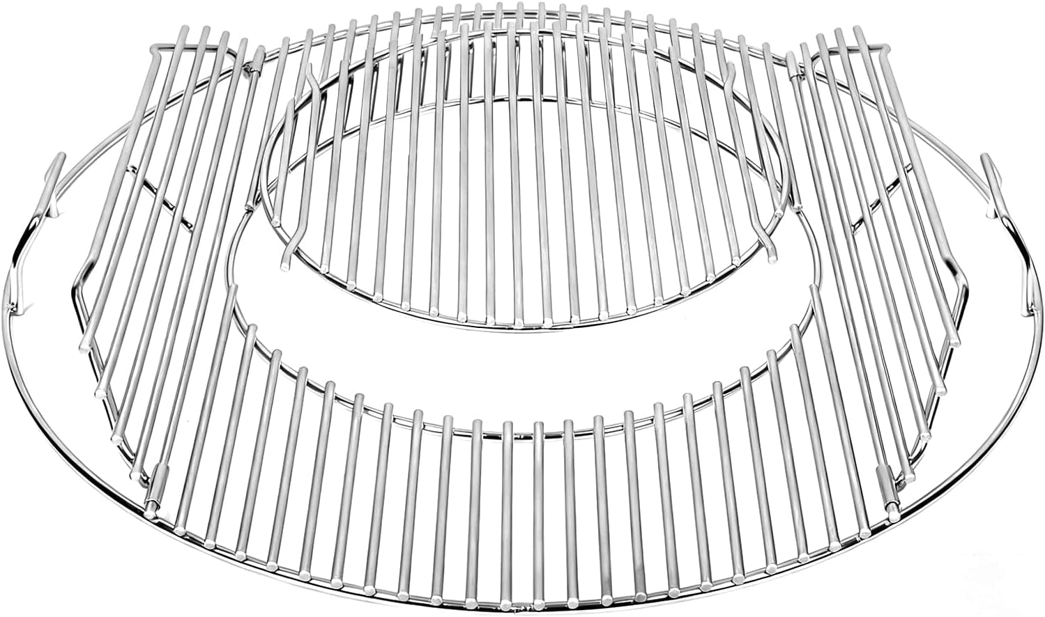 21.5 in Stainless Steel Hinged Cooking Grate for 22 in Weber, Round ...