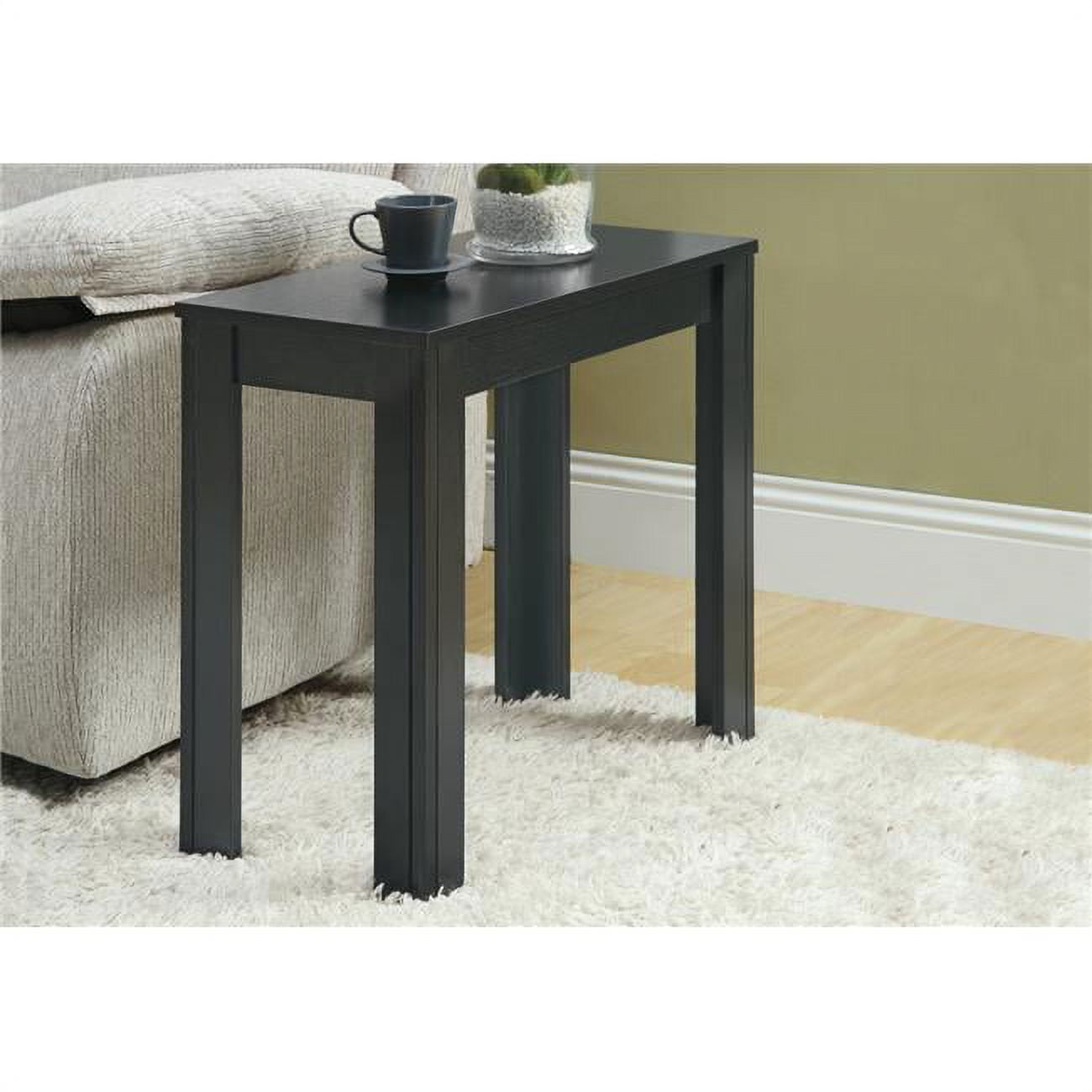 21.5 in. Black Particle Board, Laminate & MDF Accent Table - Walmart.com
