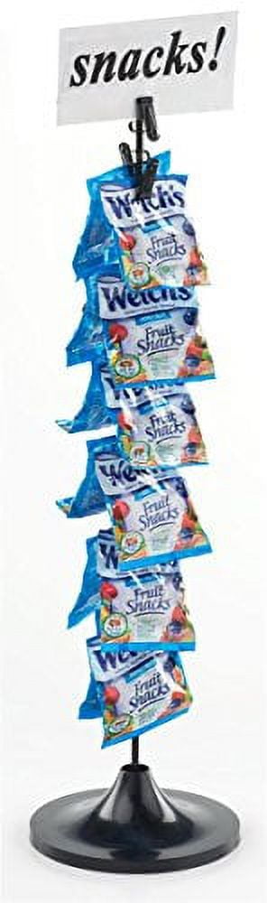 21.5 inch-Tall Strip Display Rack with 12 Clips, Countertop Rack for ...