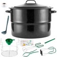 21.5QT Water Bath Canning Pot with Rack and Lid, Stainless Steel ...