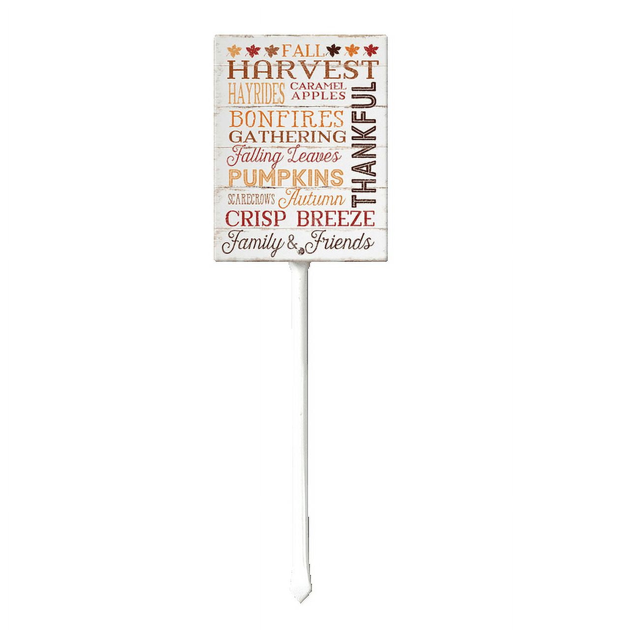 21.6" Aluminum Yard Stake Outdoor Fall Decor Rustic Garden Stake Autumn ...