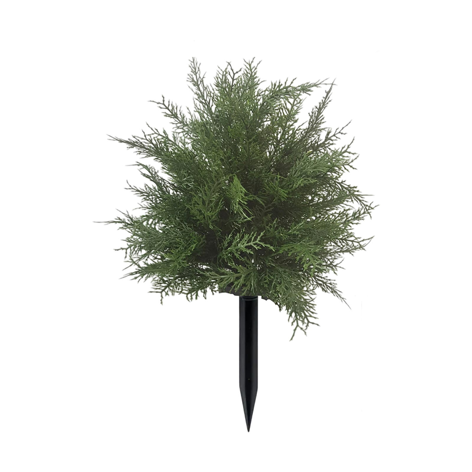 21.6" Artificial Cypress Topiary Christmas Tree with Spike,, UV ...