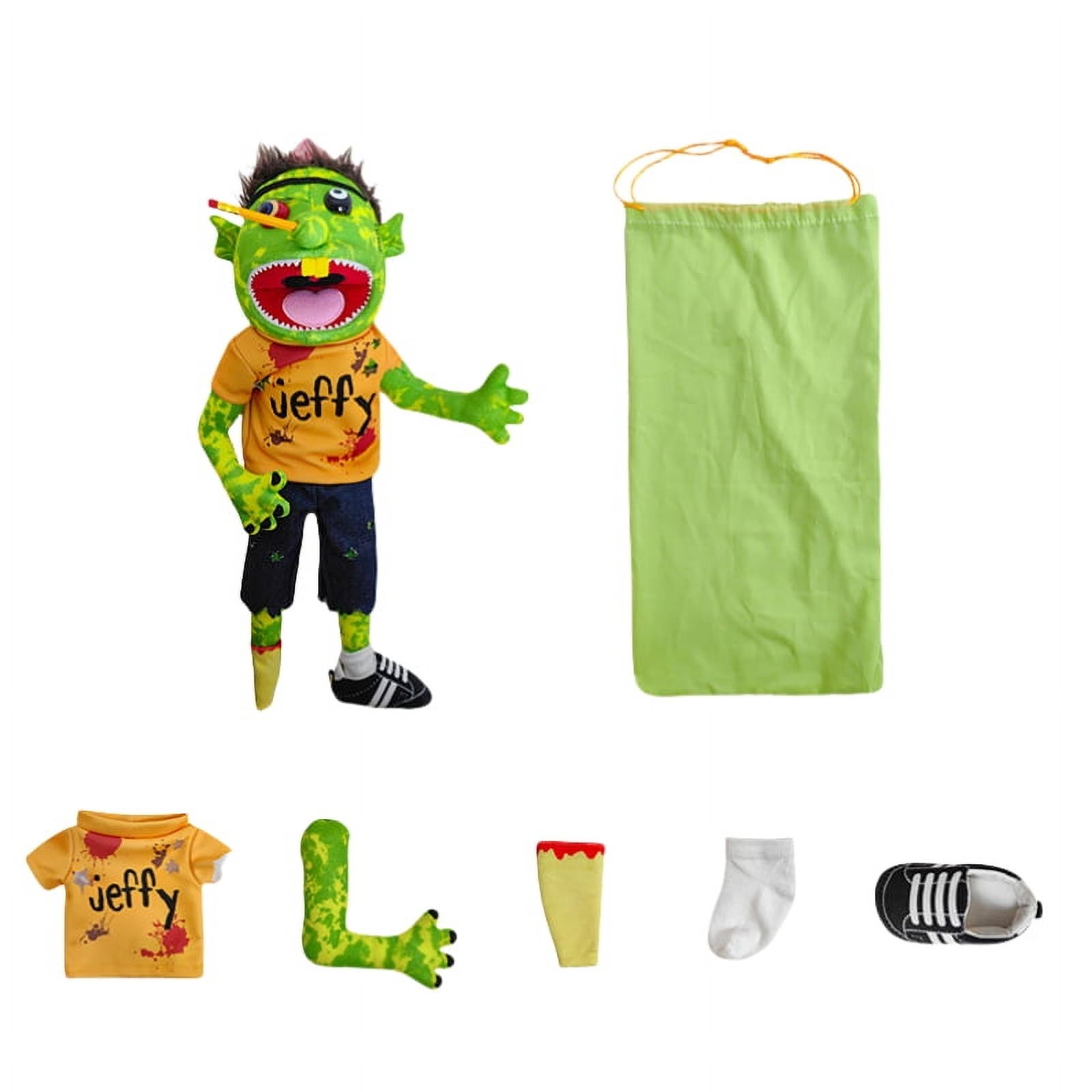 21.6-Inch Zombie Jefy Hand Puppets Stuffed Plush Toy - Interactive ...
