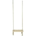 Natural Rope Wooden Swing Chair Ivory Rope Design - Walmart.com