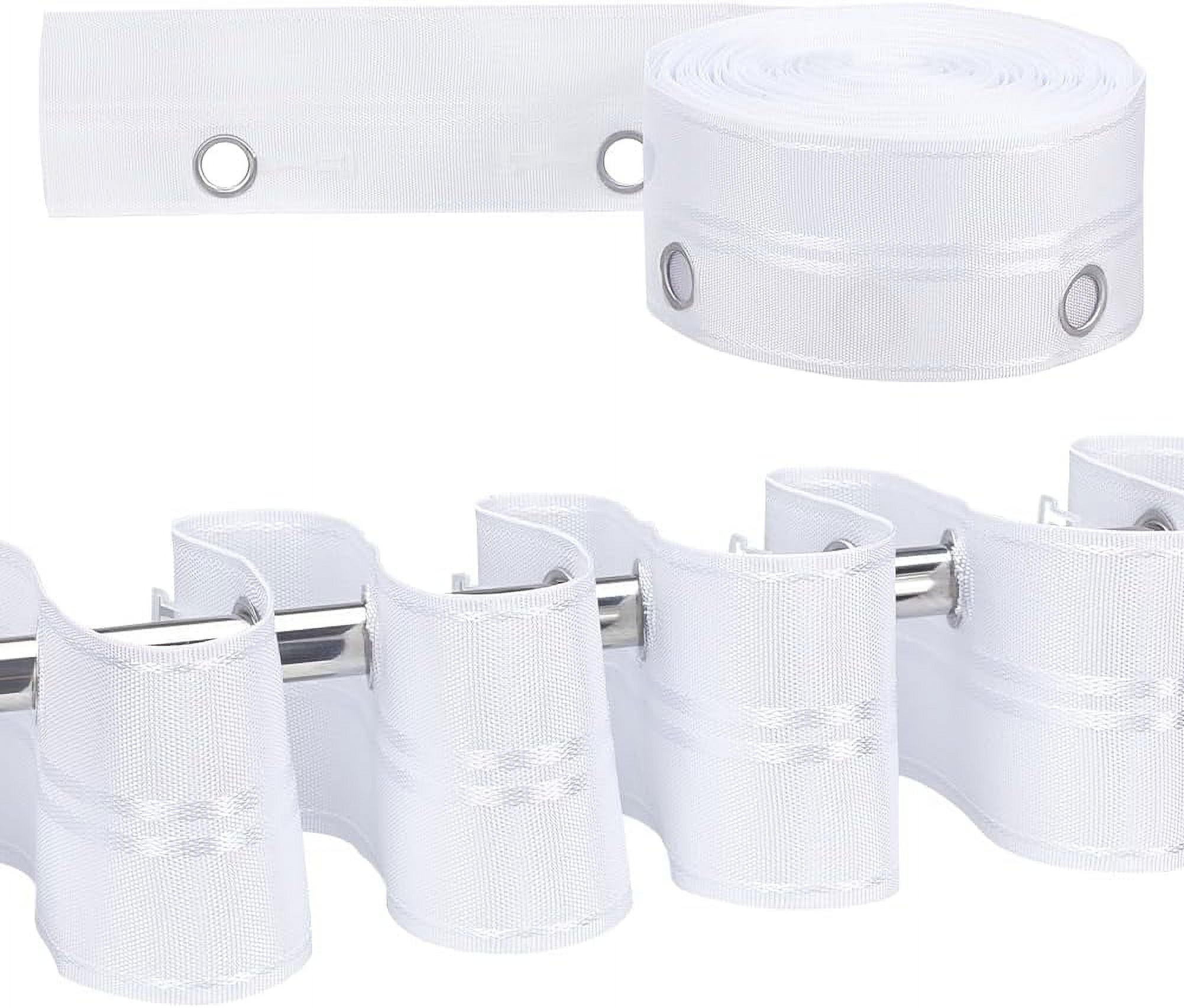 21.8 Yards Polyester Grommet Drapery Tape 2.9inch Wide White Flat ...