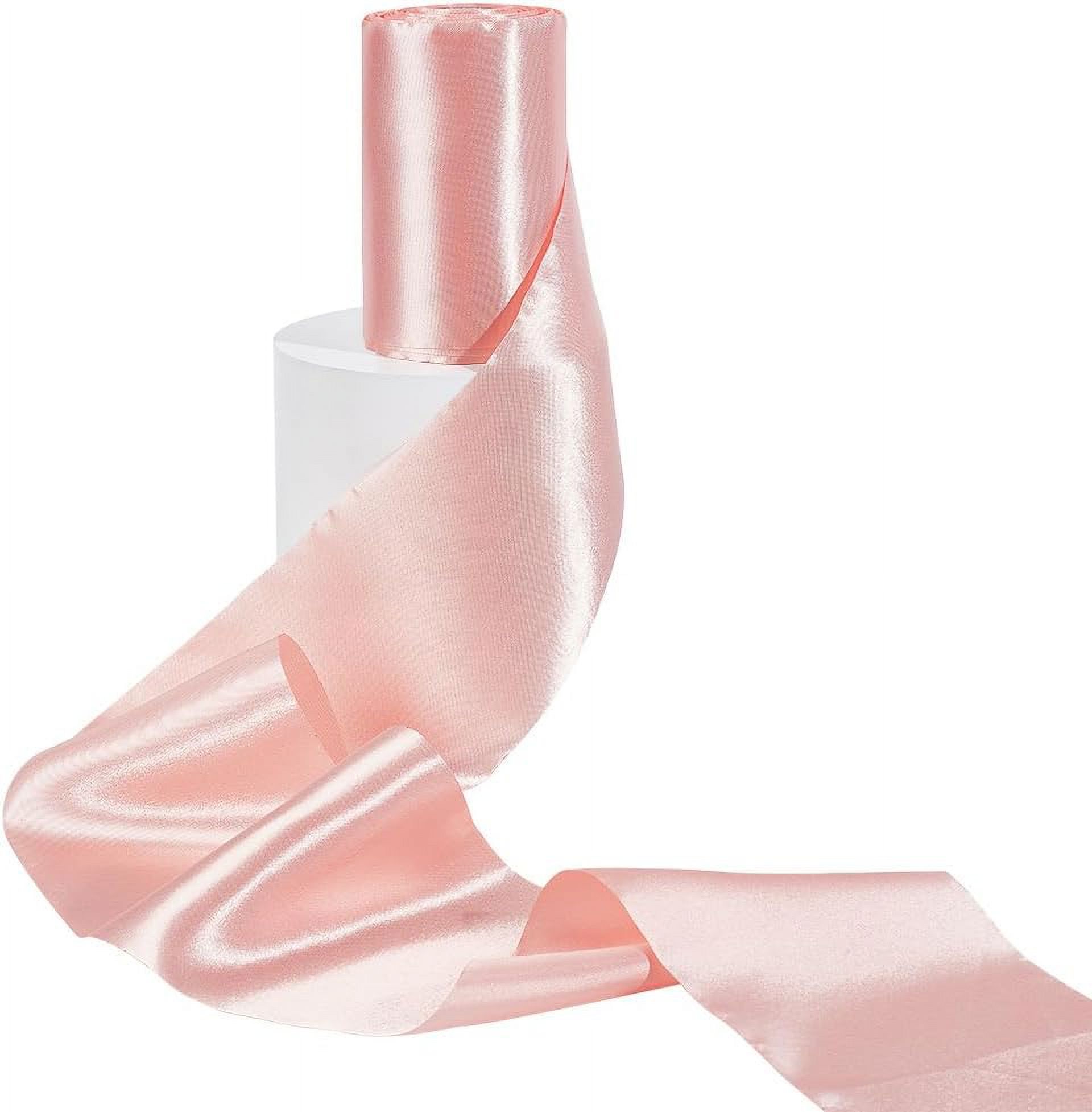 About 21.87 Yards Double Face Satin Ribbon Light Salmon Polyester ...