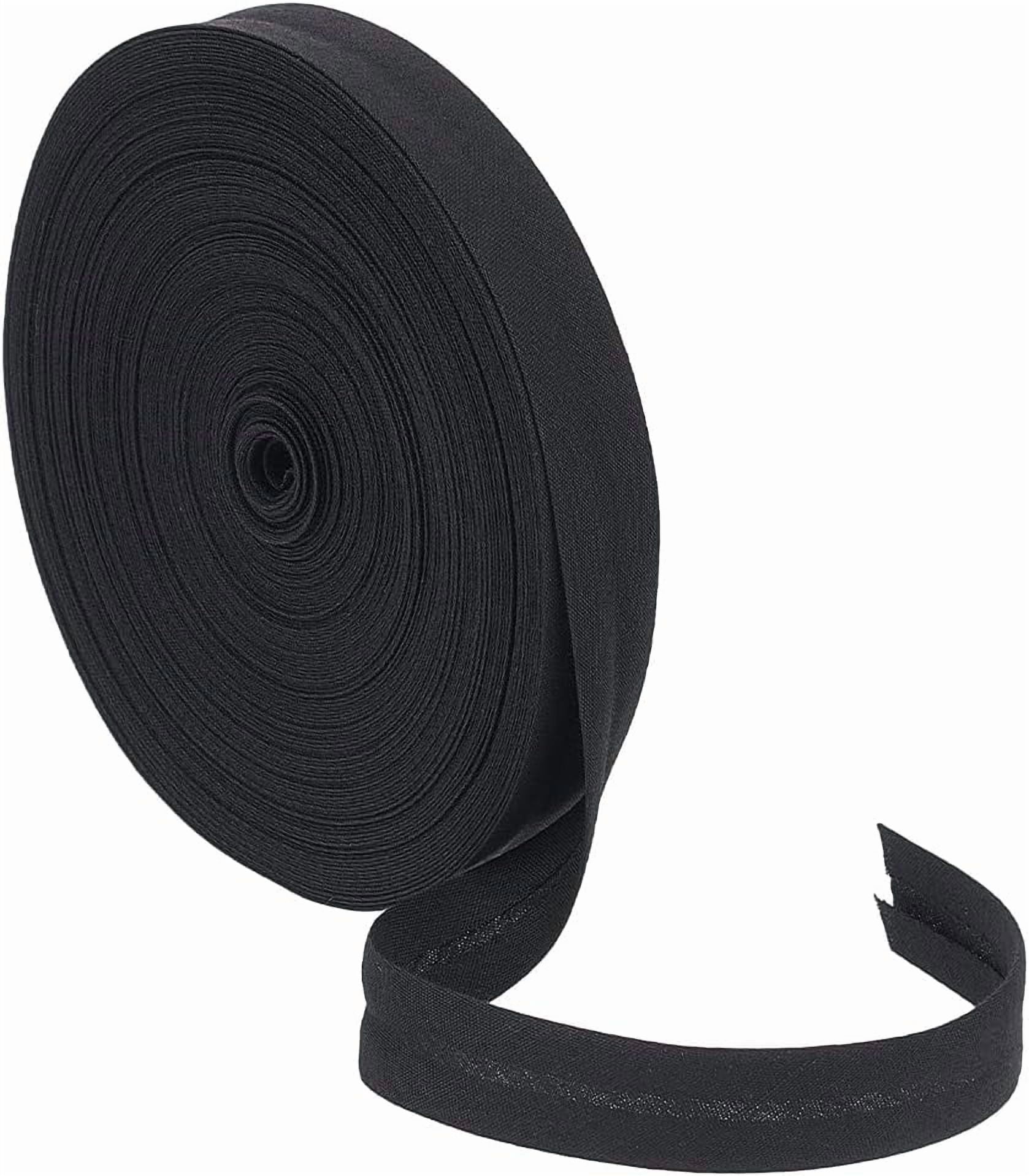 21.87 Yards Single Fold Bias Tape 1/2 inch Wide Black Bias Binding Tape ...