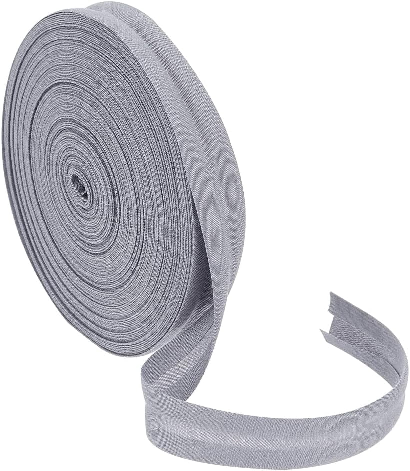 21.87 Yards Single Fold Bias Tape 1/2 inch Wide Dark Gray Bias Binding ...