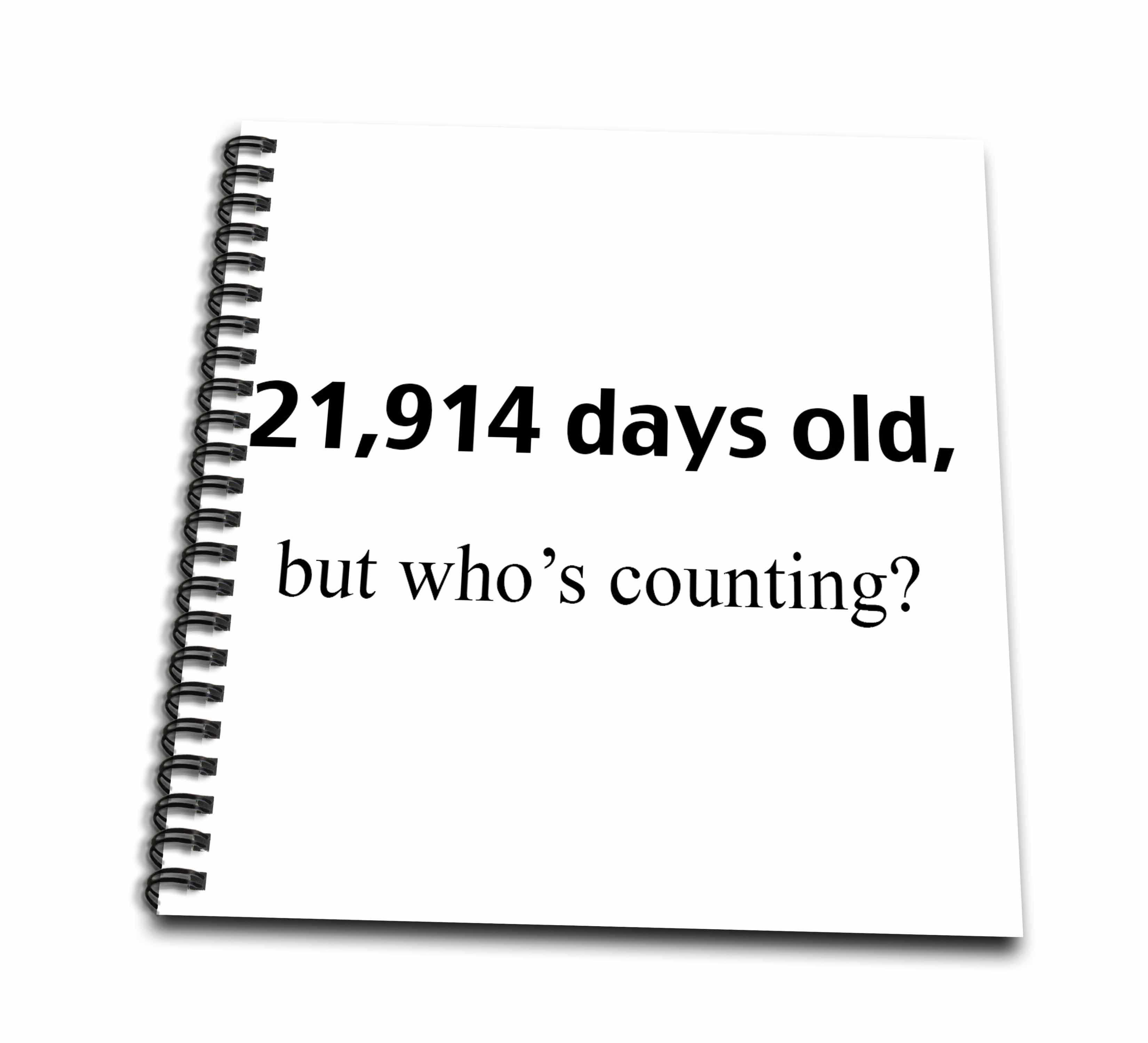 3dRose, 21,914 days old but whos counting, Memory Book 12 x 12 inch ...