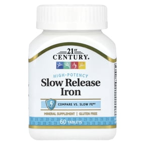Slow Fe 45mg Iron Supplement Tablets, Gentle Ferrous Sulfate Pills ...