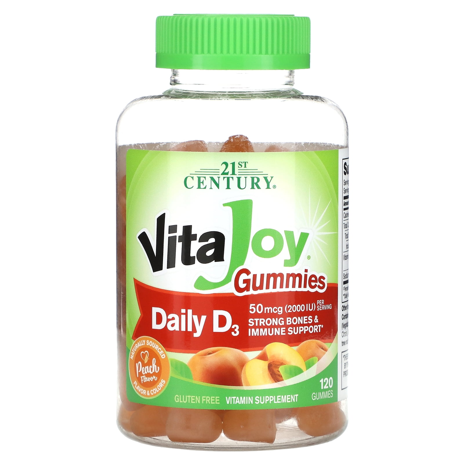 21 Century HealthCare VitaJoy Daily D3 Chewable Supplement, Fruit ...