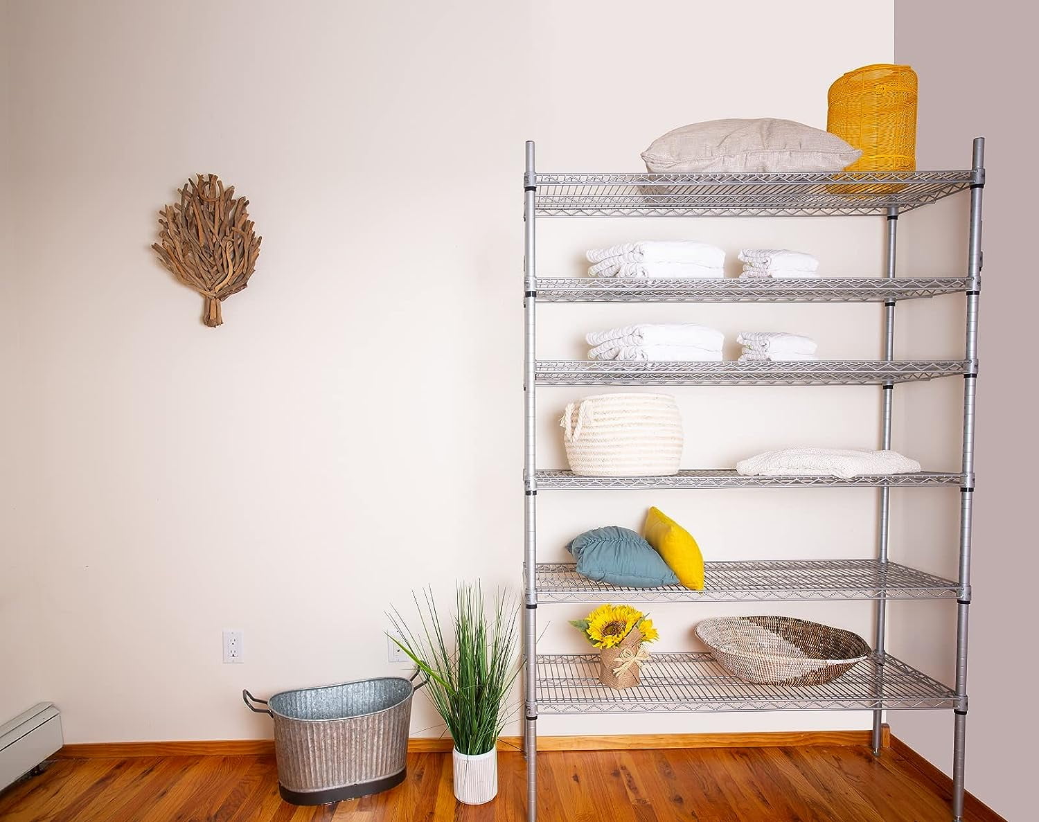 21" Deep x 30" Wide x 86" High 6 Tier Gray Starter Shelving Unit ...